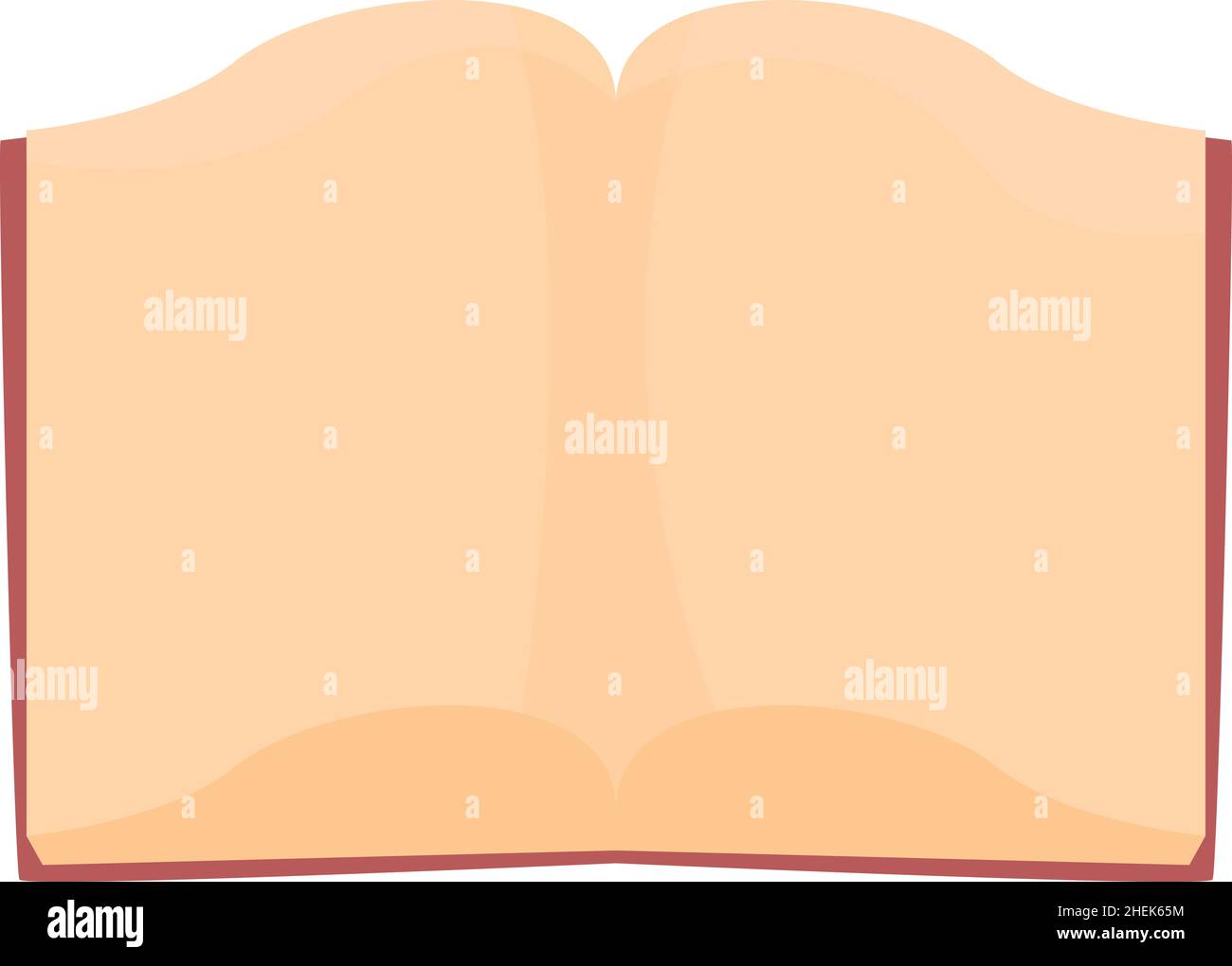 Open book icon cartoon vector. Blank page. School diary Stock Vector ...