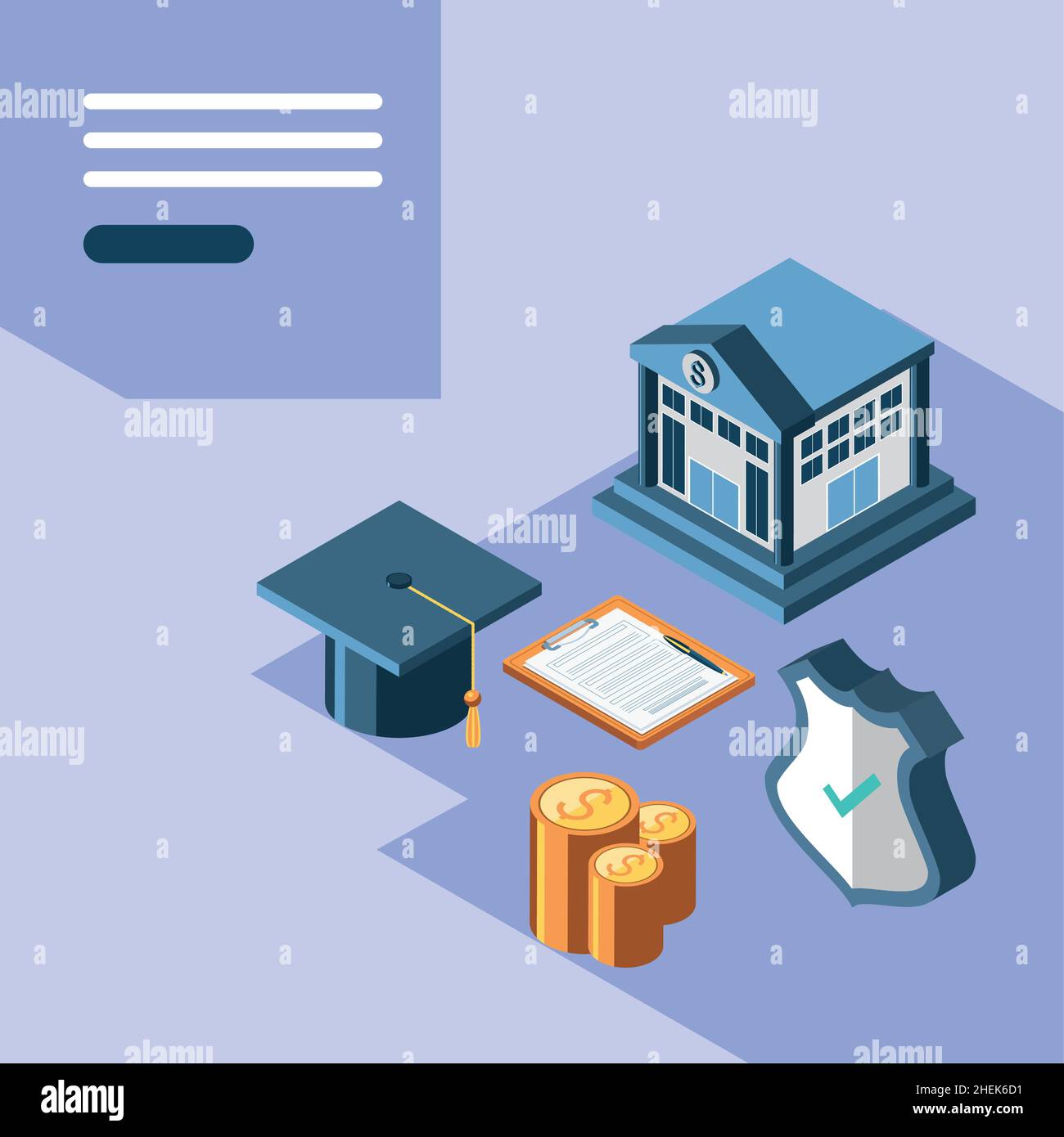 insurance education and house Stock Vector Image & Art - Alamy