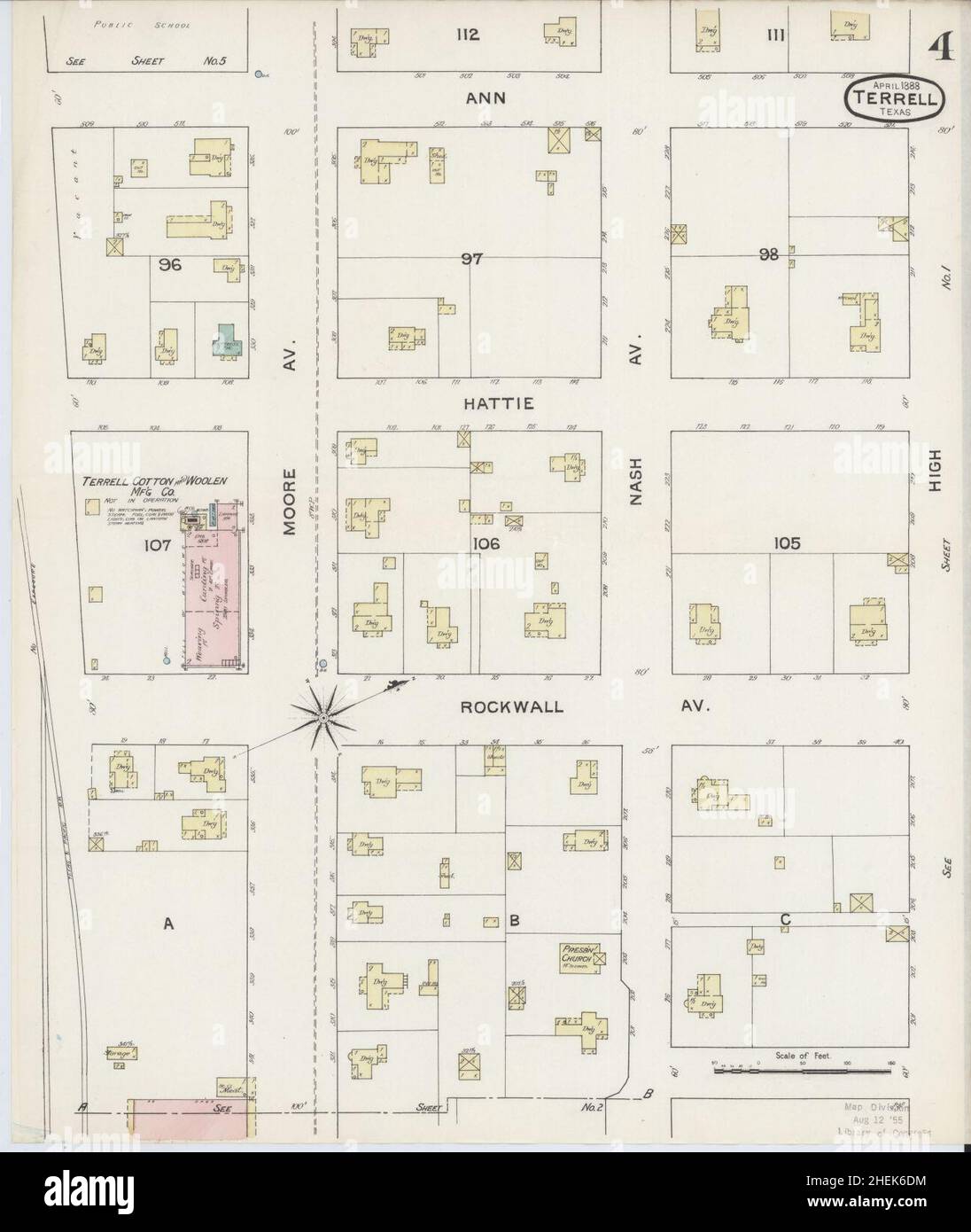 Map of terrell texas hi-res stock photography and images - Alamy