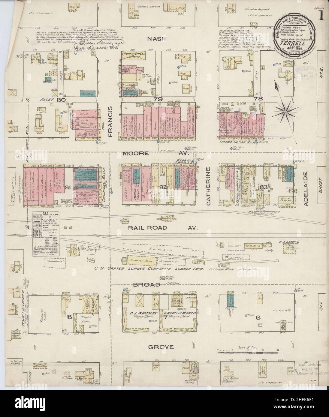 Map of terrell texas hi-res stock photography and images - Alamy