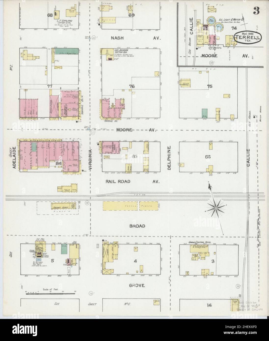Map of terrell texas hi-res stock photography and images - Alamy