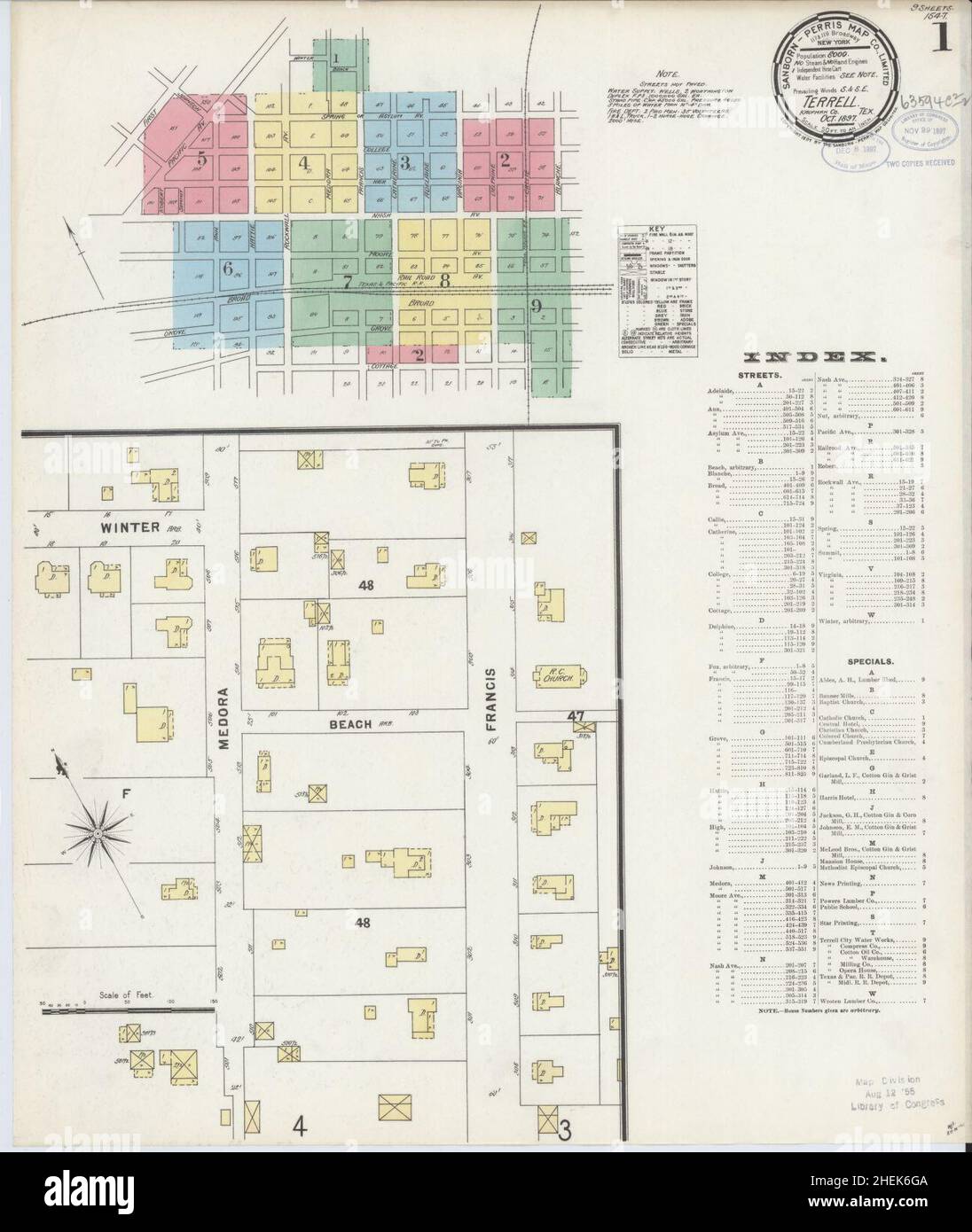 Map of terrell texas hi-res stock photography and images - Alamy