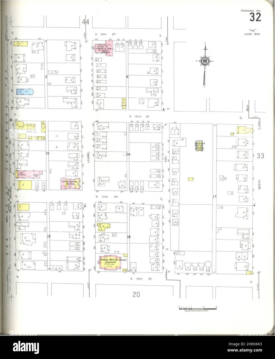 Map of texarkana hi-res stock photography and images - Alamy