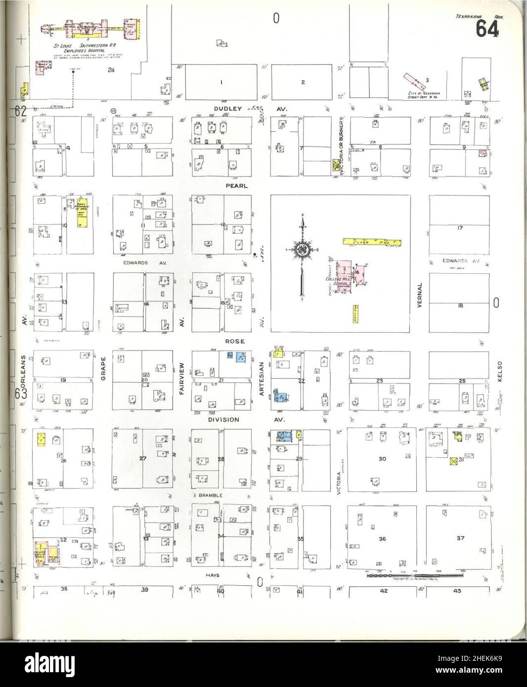 Map of texarkana hi-res stock photography and images - Alamy