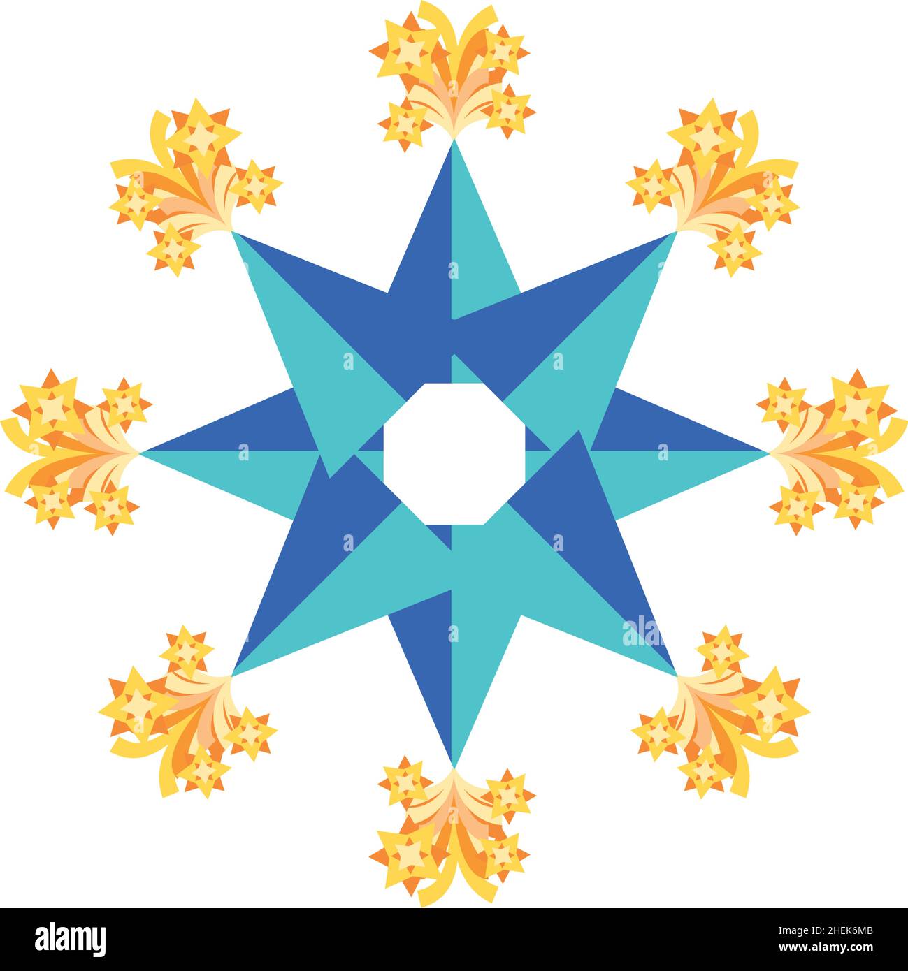 Star shaped flare Stock Vector Images - Alamy
