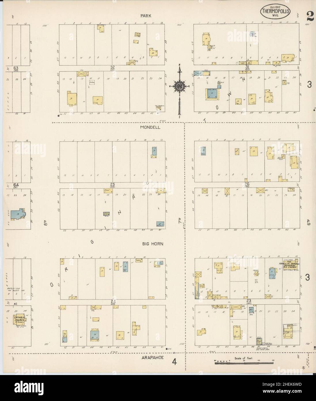 Vintage map of hot springs hi-res stock photography and images - Alamy