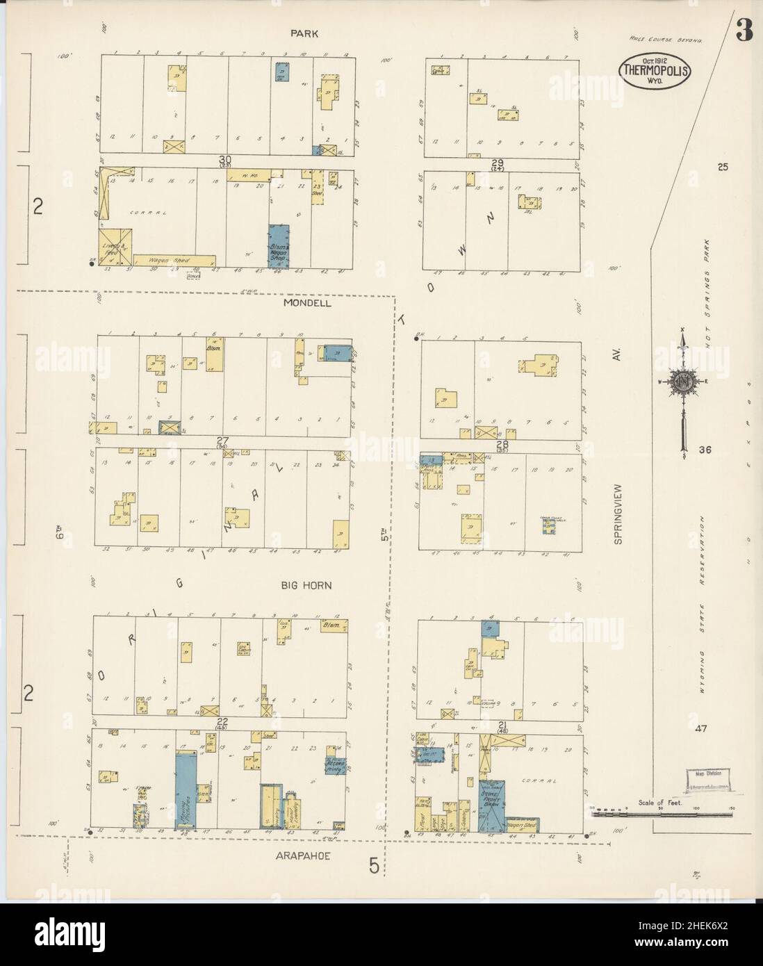 Vintage map of hot springs hi-res stock photography and images - Alamy