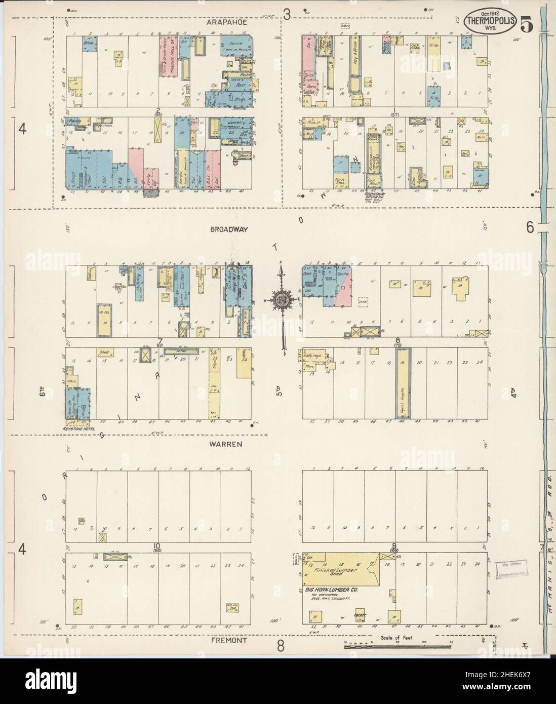 Hot springs county map hi-res stock photography and images - Alamy