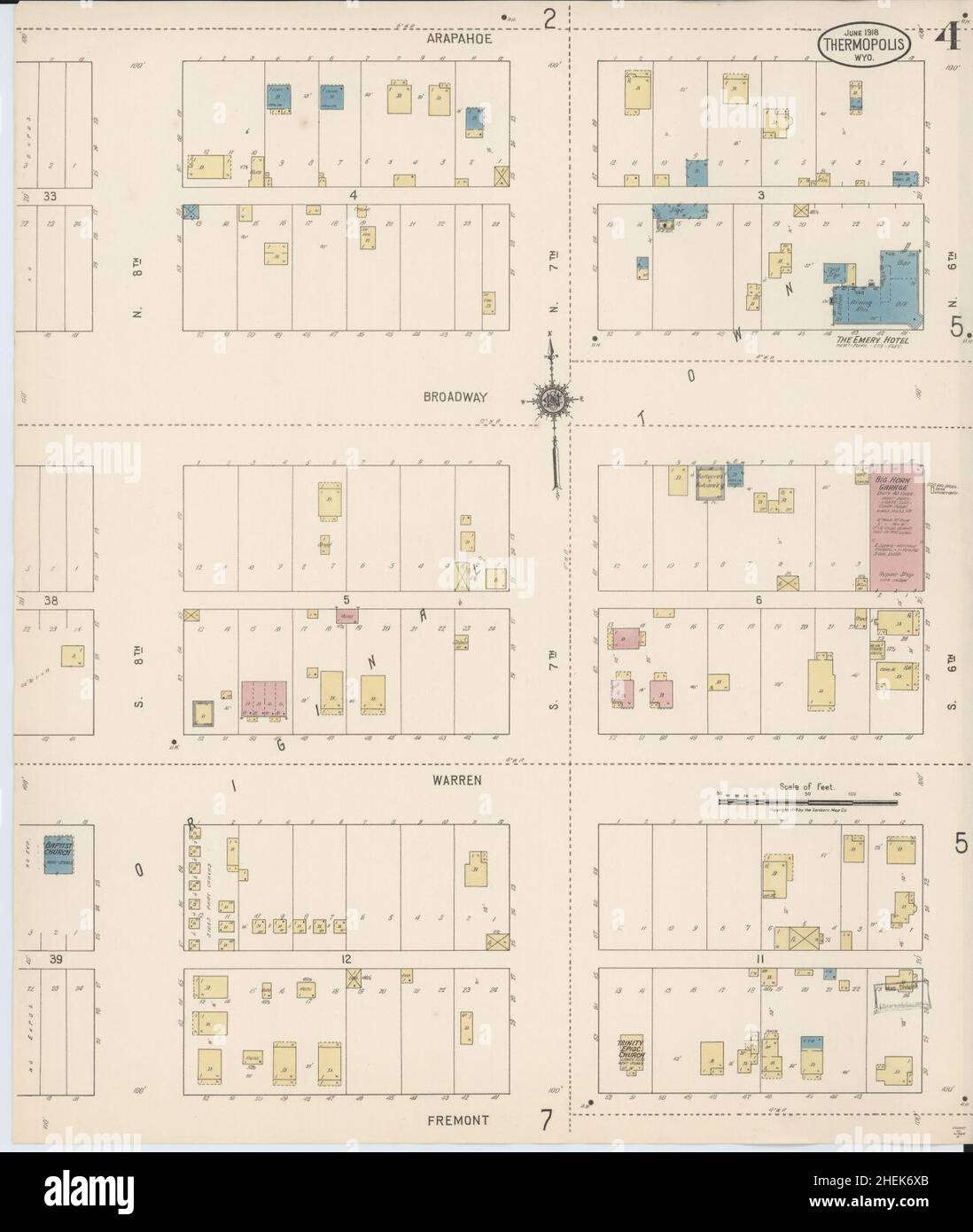 Sanborn Fire Insurance Map from Thermopolis, Hot Springs County ...