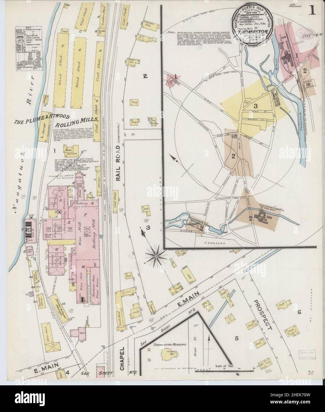 Map of thomaston hi-res stock photography and images - Alamy