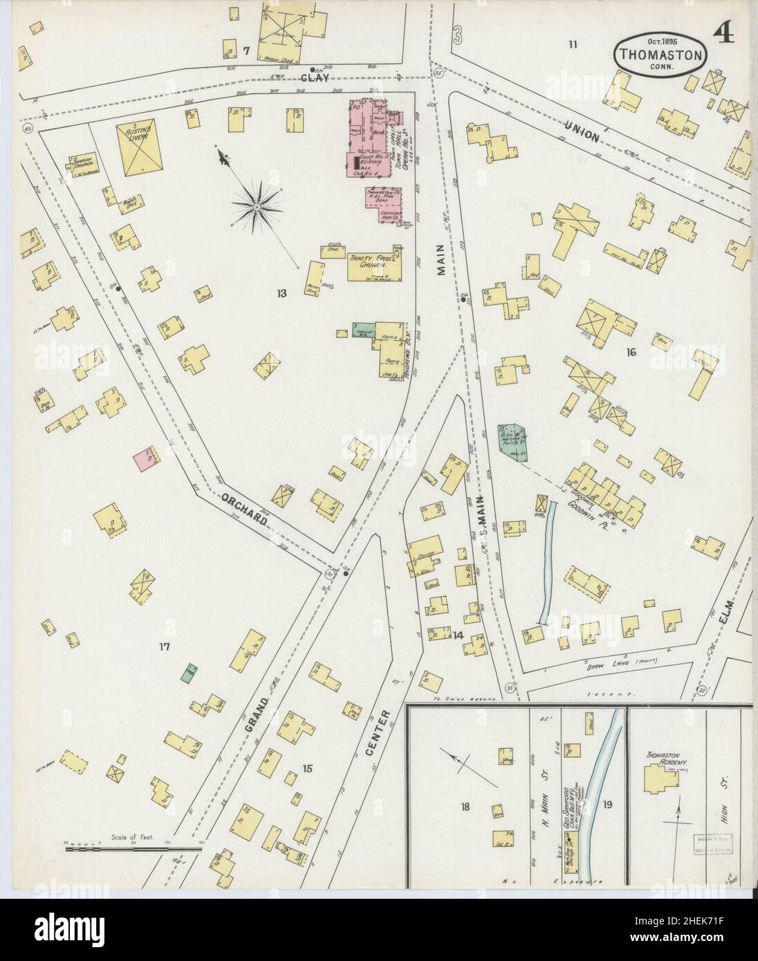 Map of thomaston hi-res stock photography and images - Alamy