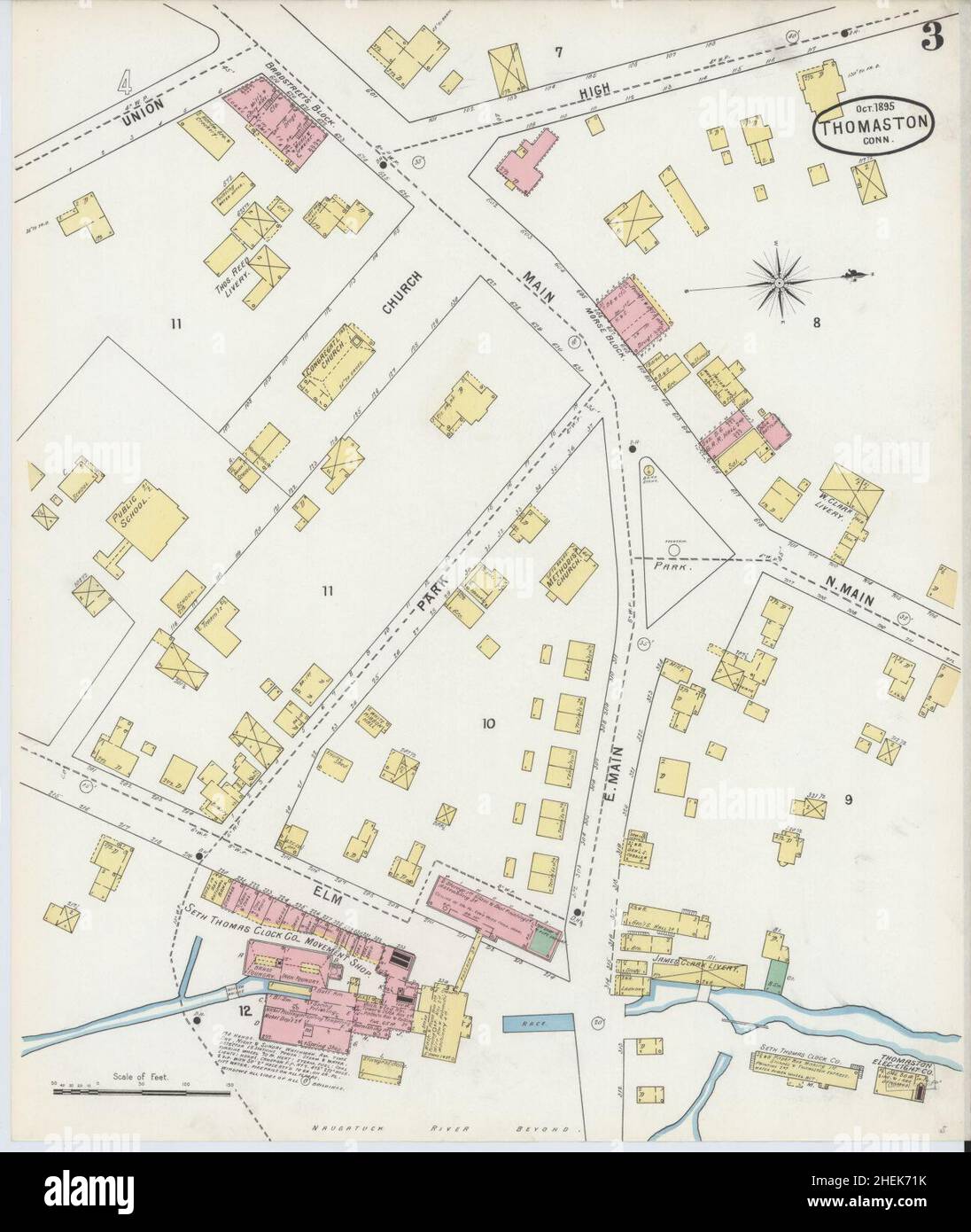 Map of thomaston hi-res stock photography and images - Alamy