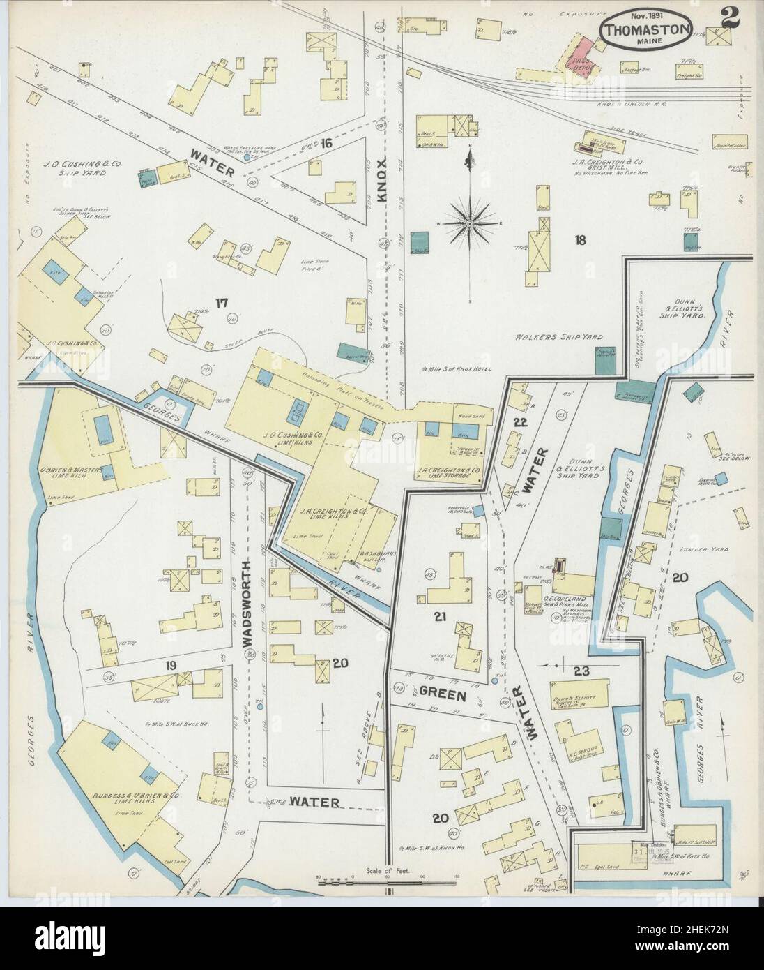 Map of thomaston hi-res stock photography and images - Alamy