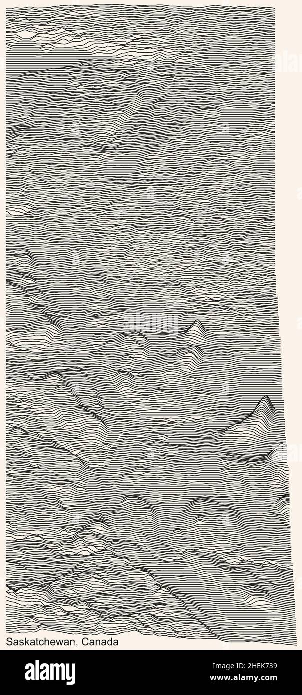 Topographic relief map of the Canadian province of SASKATCHEWAN, CANADA ...