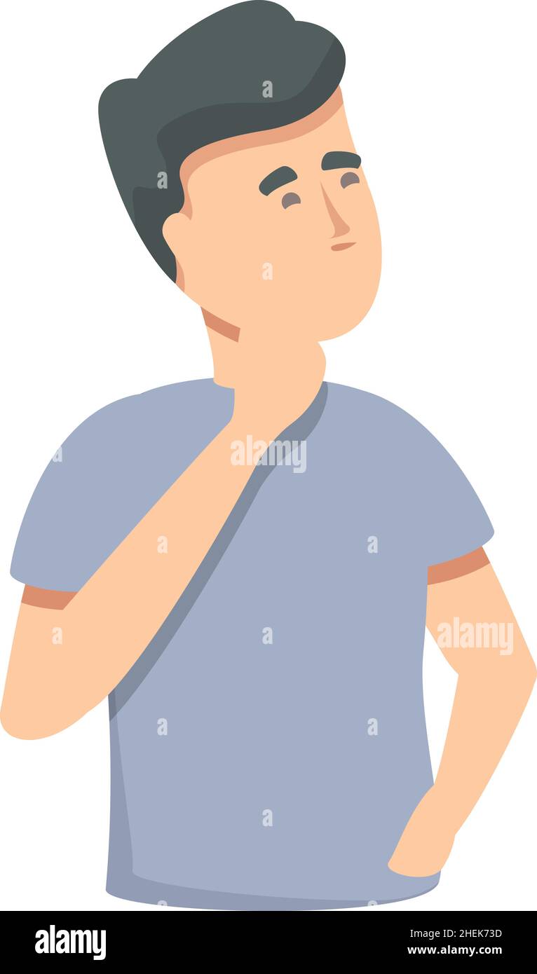 Think Memory Icon Cartoon Vector Confused Disease Loss Dementia Stock