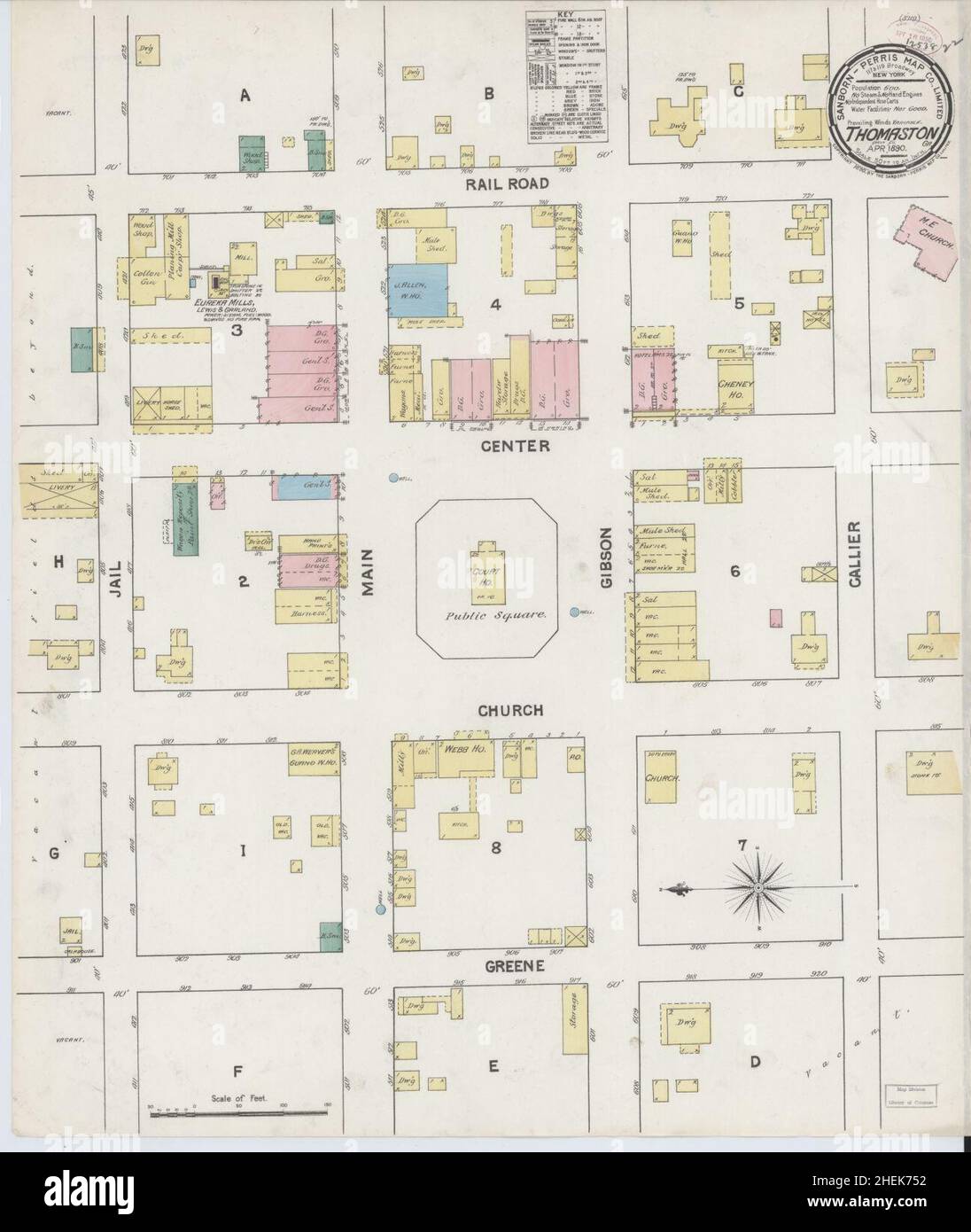 Thomaston Georgia Map High Resolution Stock Photography and Images - Alamy