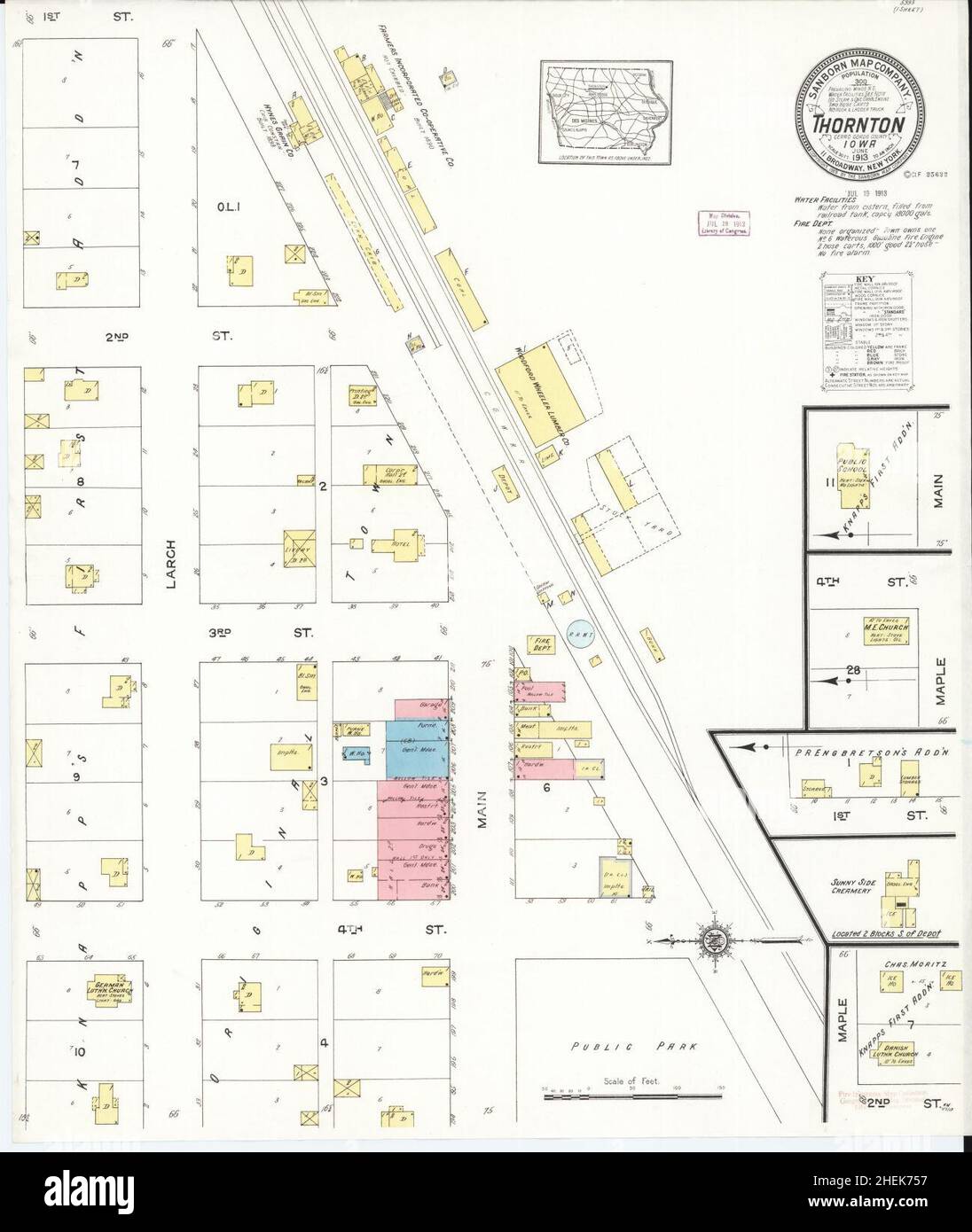 Map of thornton hi-res stock photography and images - Alamy