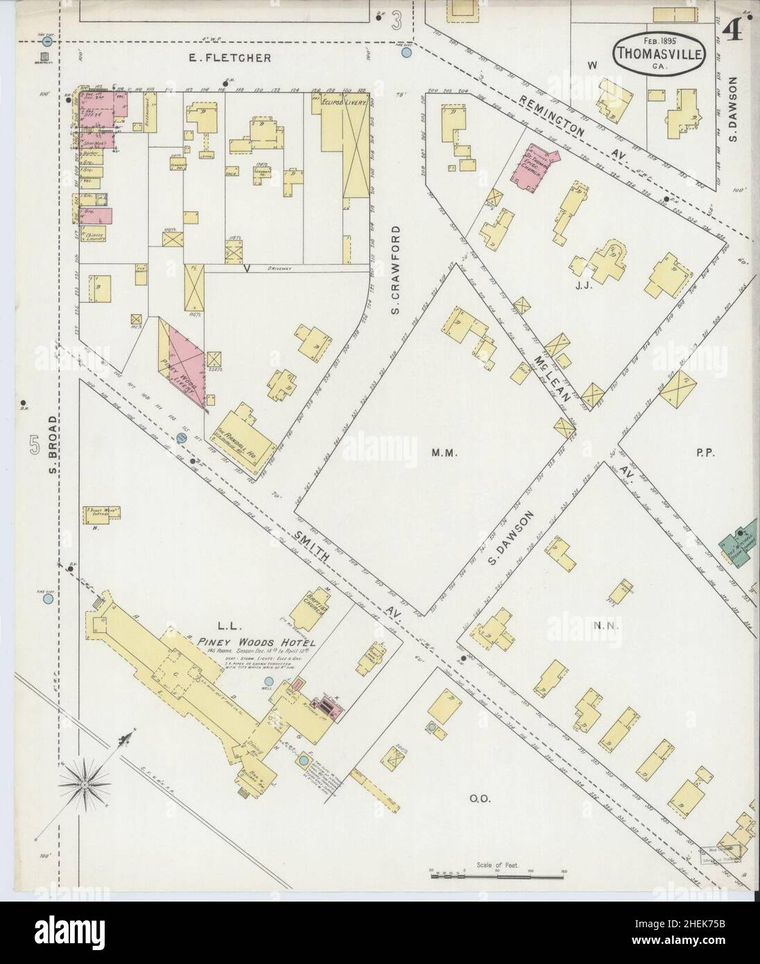 Map of thomasville hi-res stock photography and images - Alamy