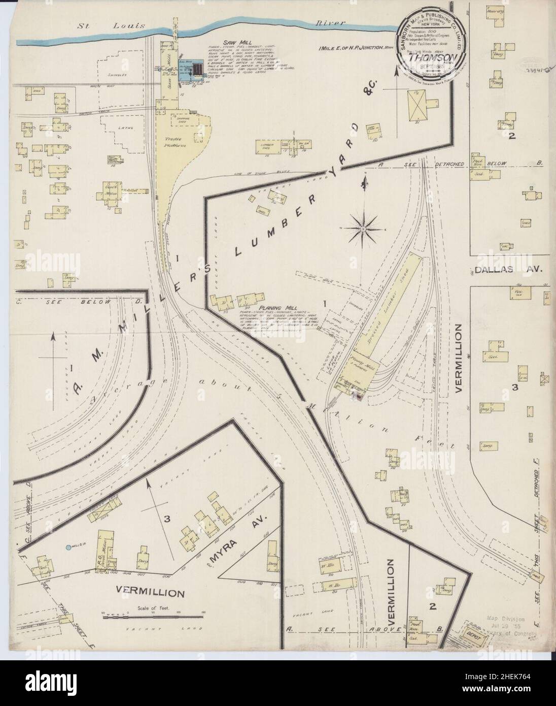 Map of thomson hi-res stock photography and images - Alamy