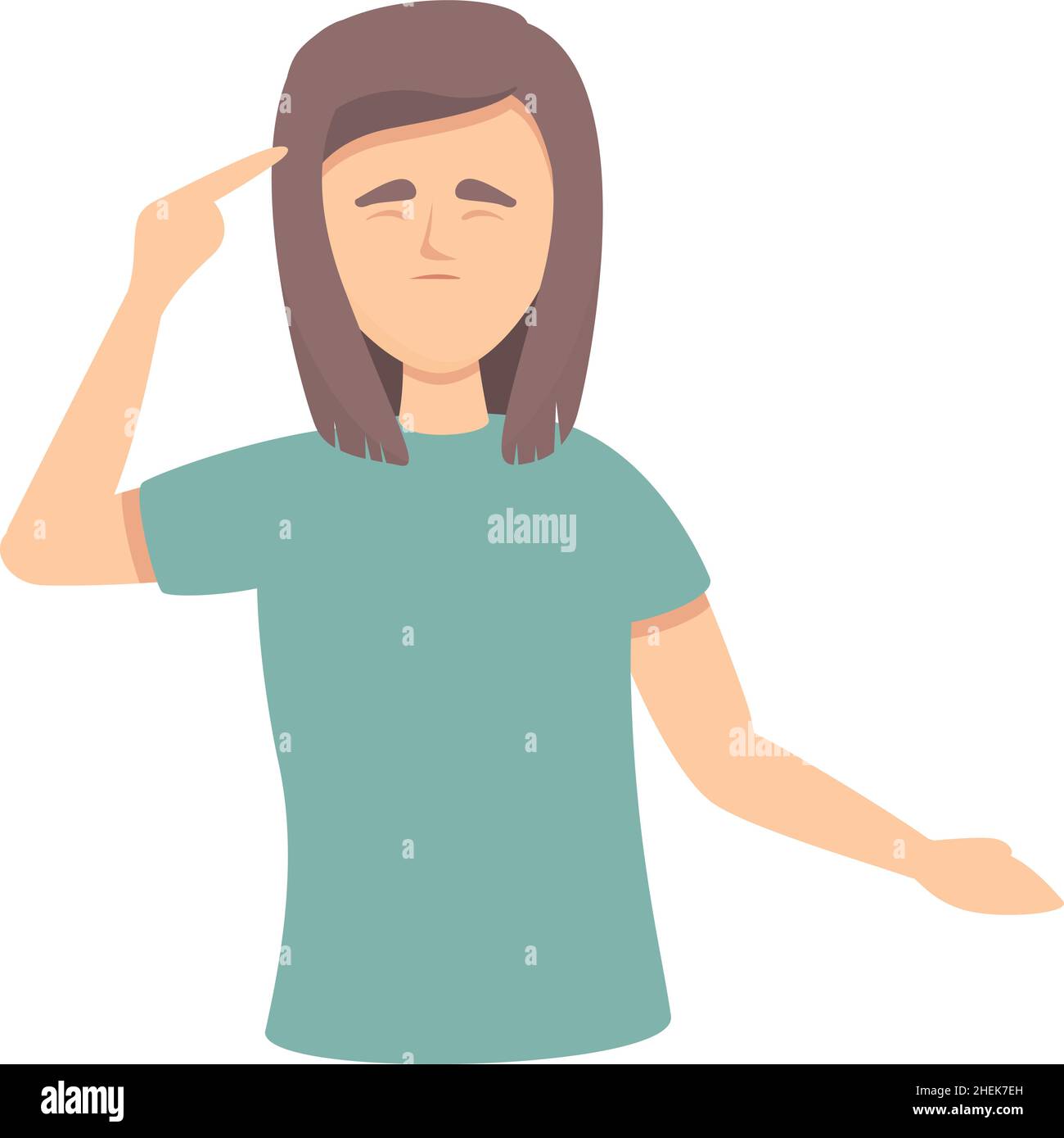 Memory care icon cartoon vector. Woman disease. Old support Stock ...