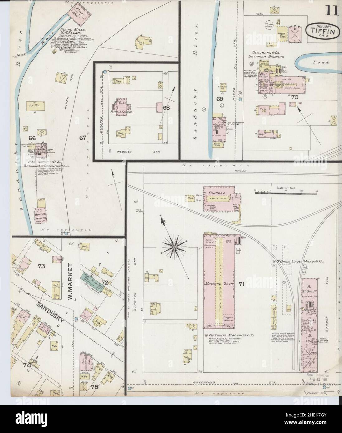 Tiffin ohio map hi-res stock photography and images - Alamy