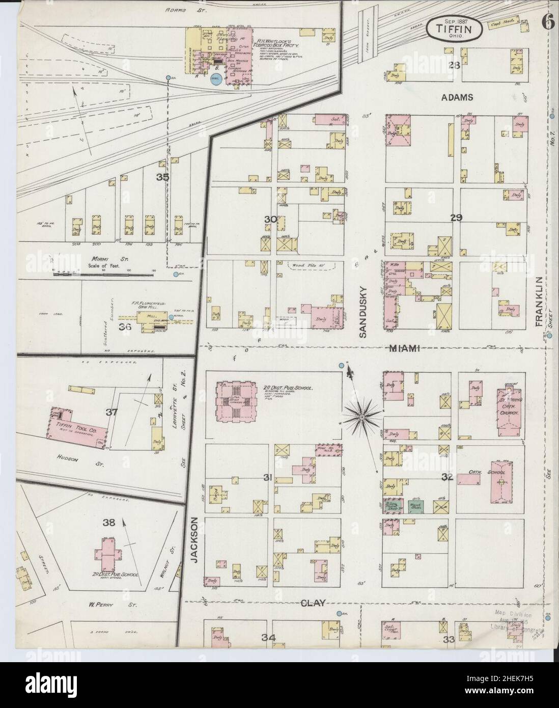 Map of tiffin ohio hi-res stock photography and images - Alamy