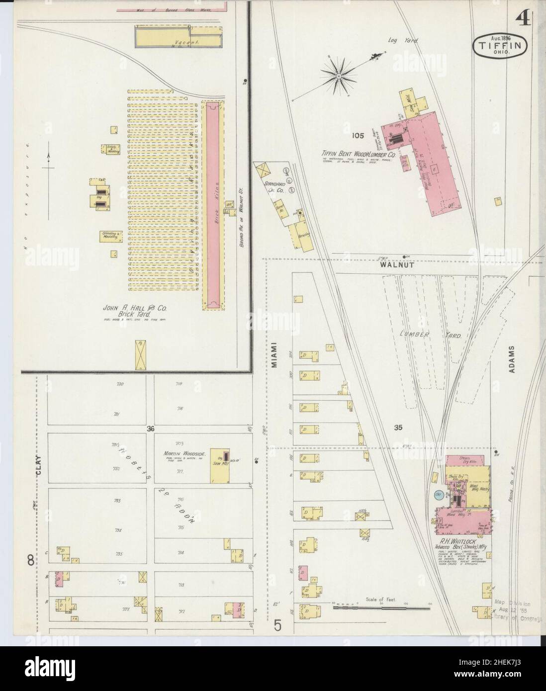 Tiffin ohio map hi-res stock photography and images - Alamy