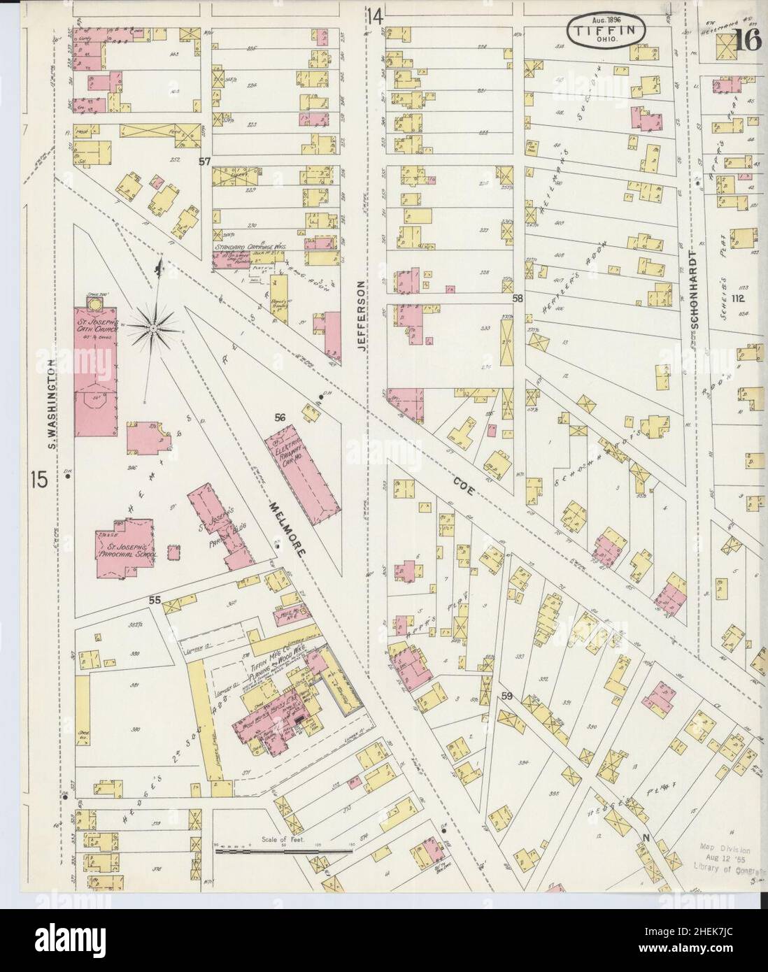 Tiffin ohio map hi-res stock photography and images - Alamy