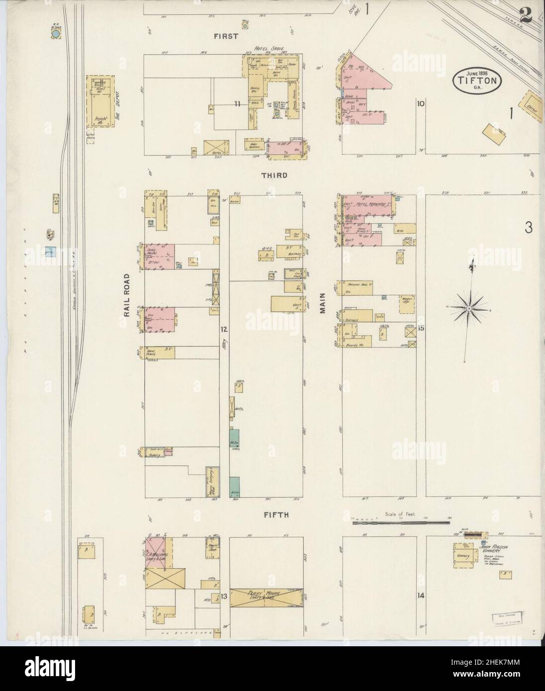 Tifton georgia map hi-res stock photography and images - Alamy
