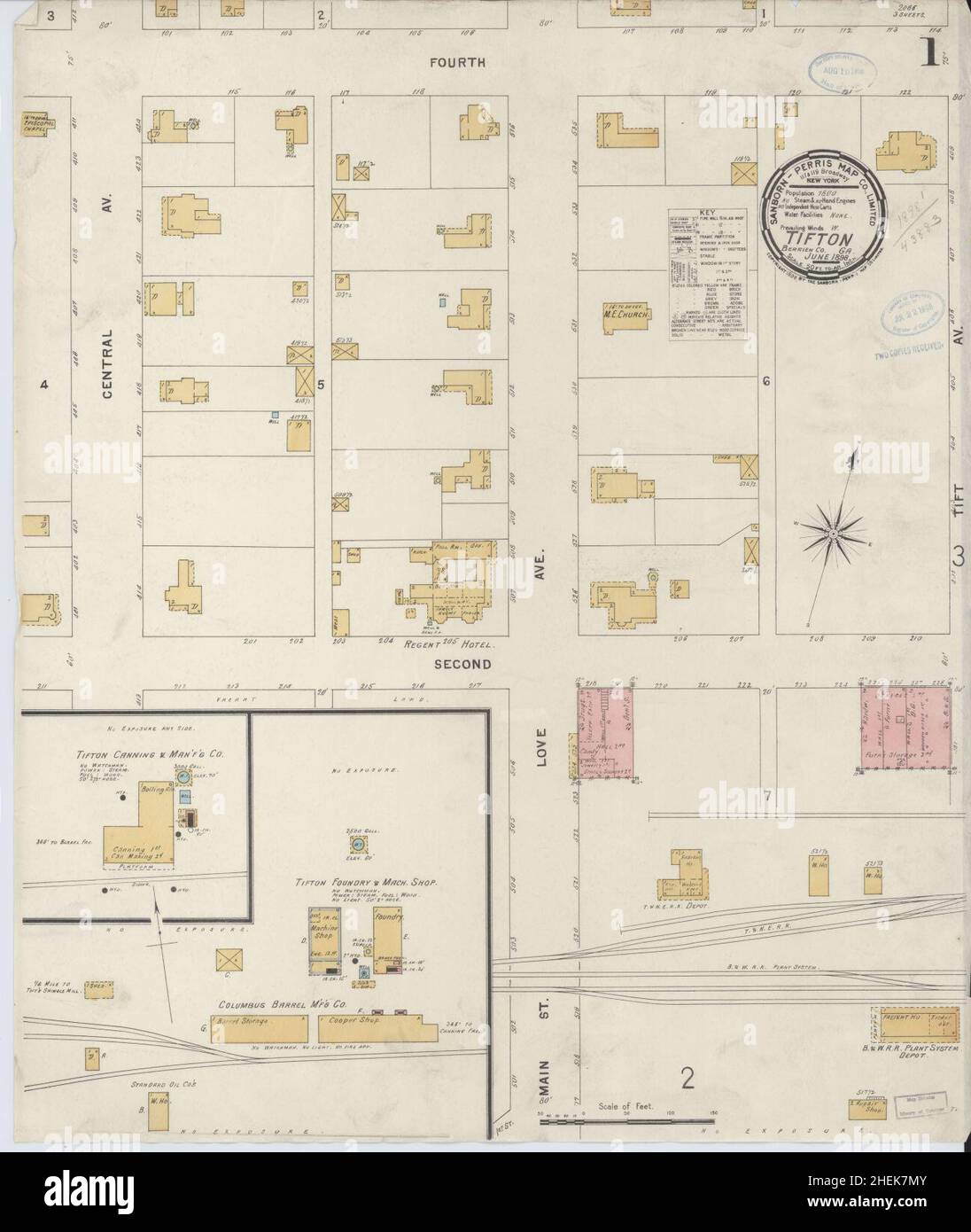 Tifton map hi-res stock photography and images - Alamy