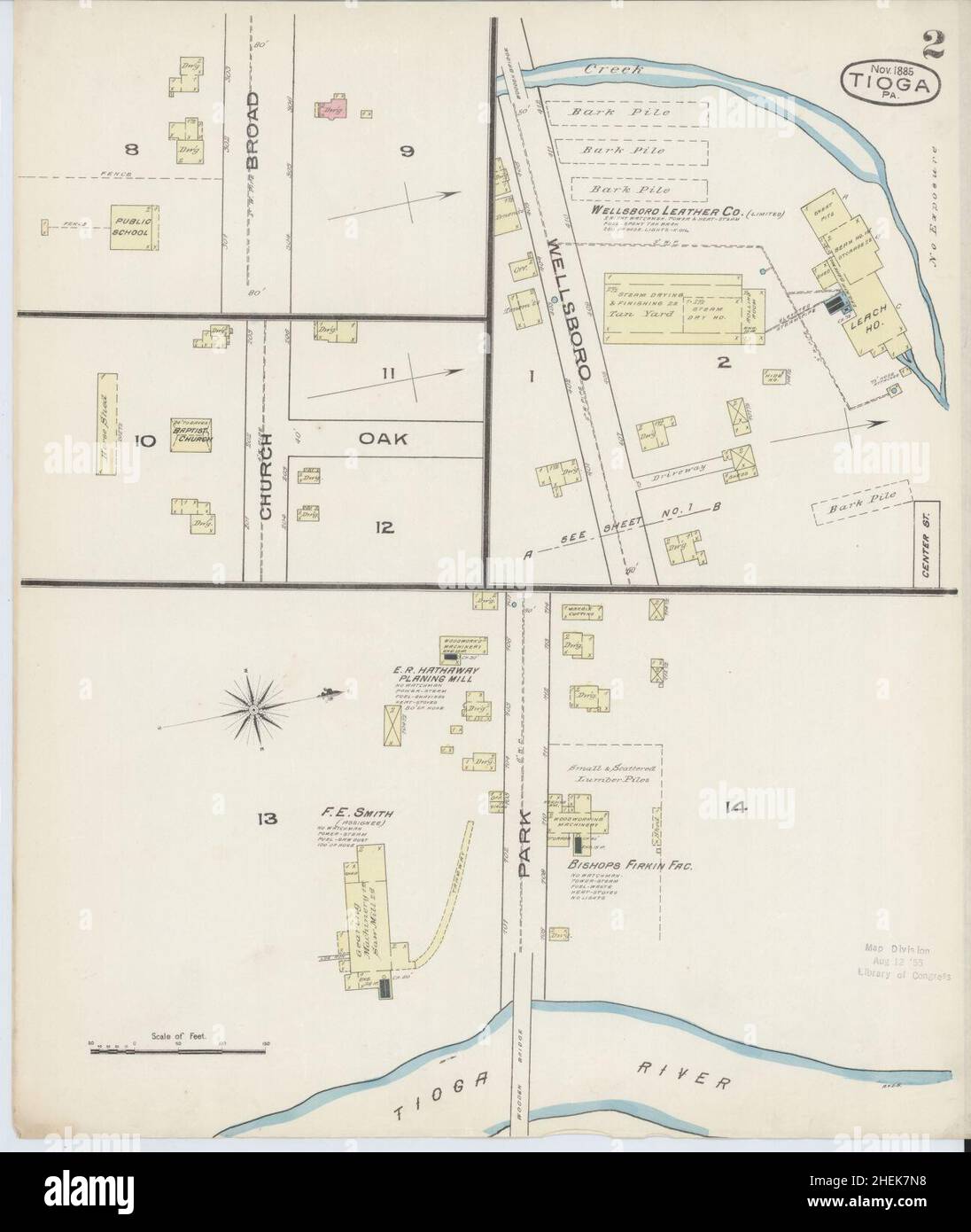Map of tioga hi-res stock photography and images - Alamy