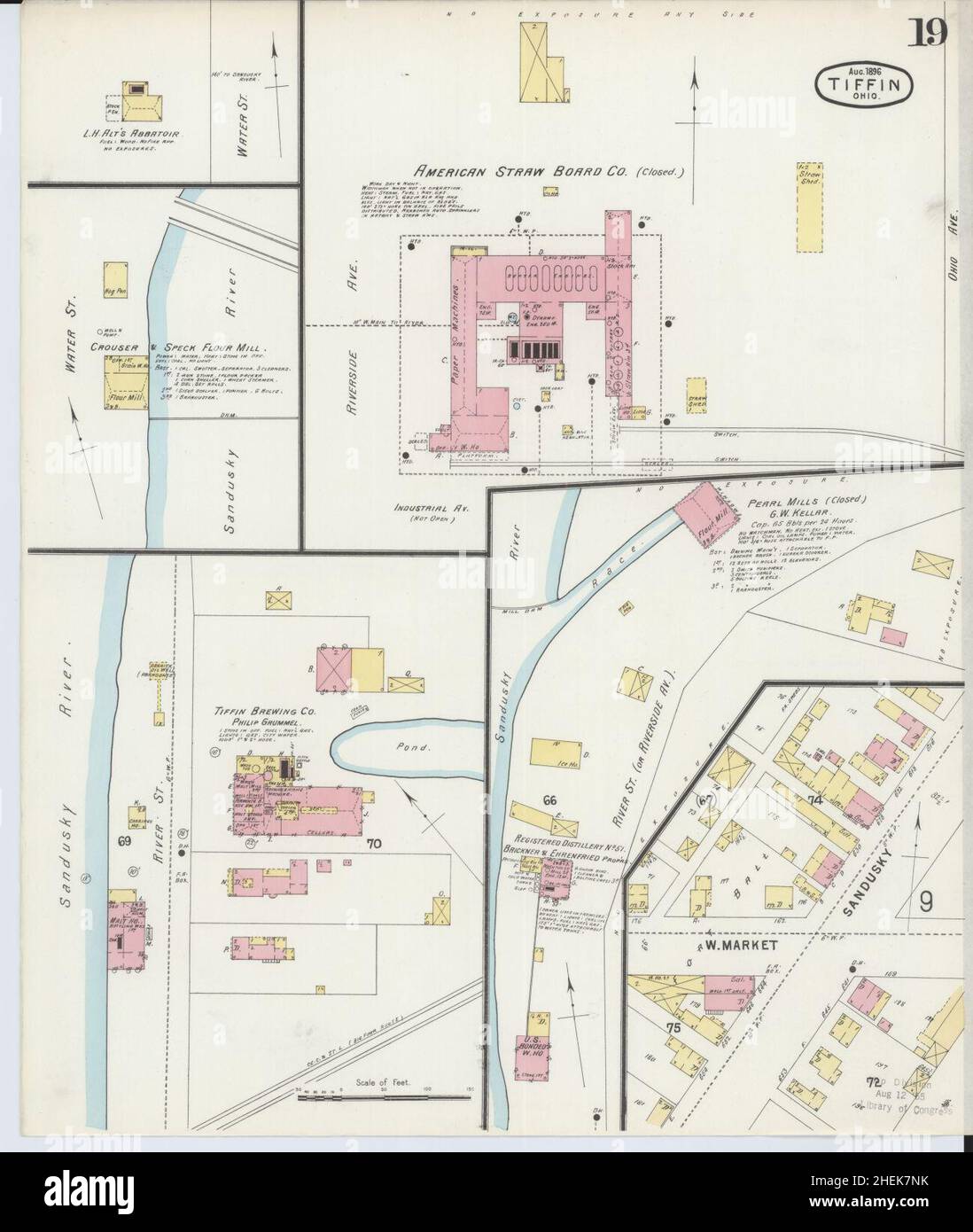 Tiffin ohio map hi-res stock photography and images - Alamy