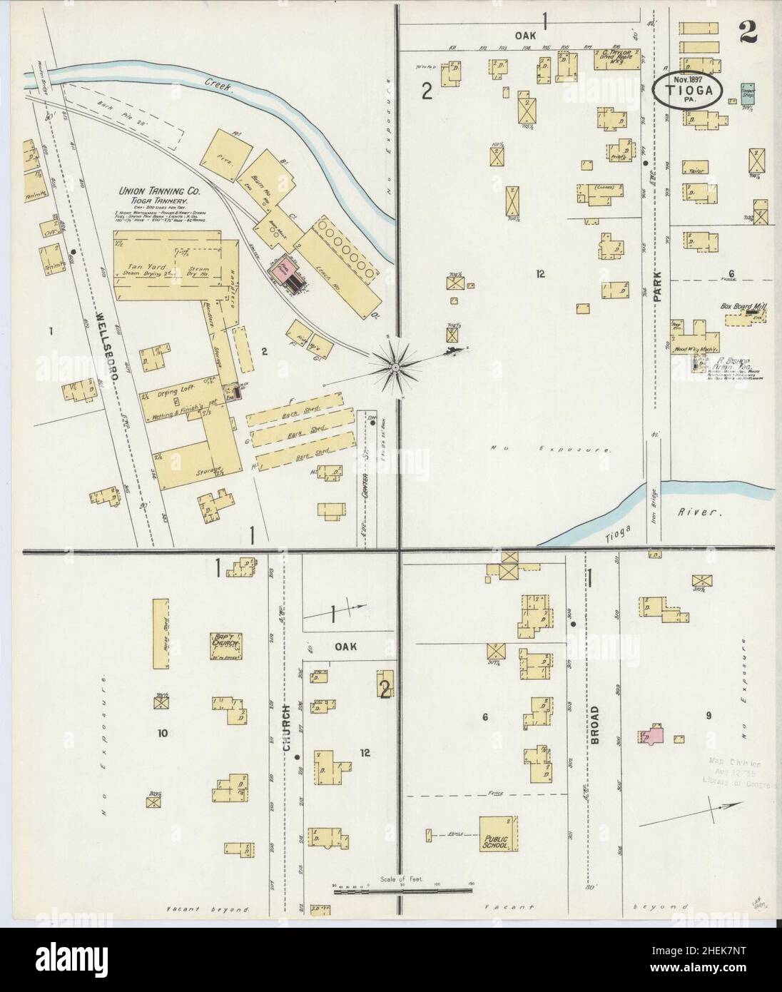 Map of tioga pennsylvania hi-res stock photography and images - Alamy