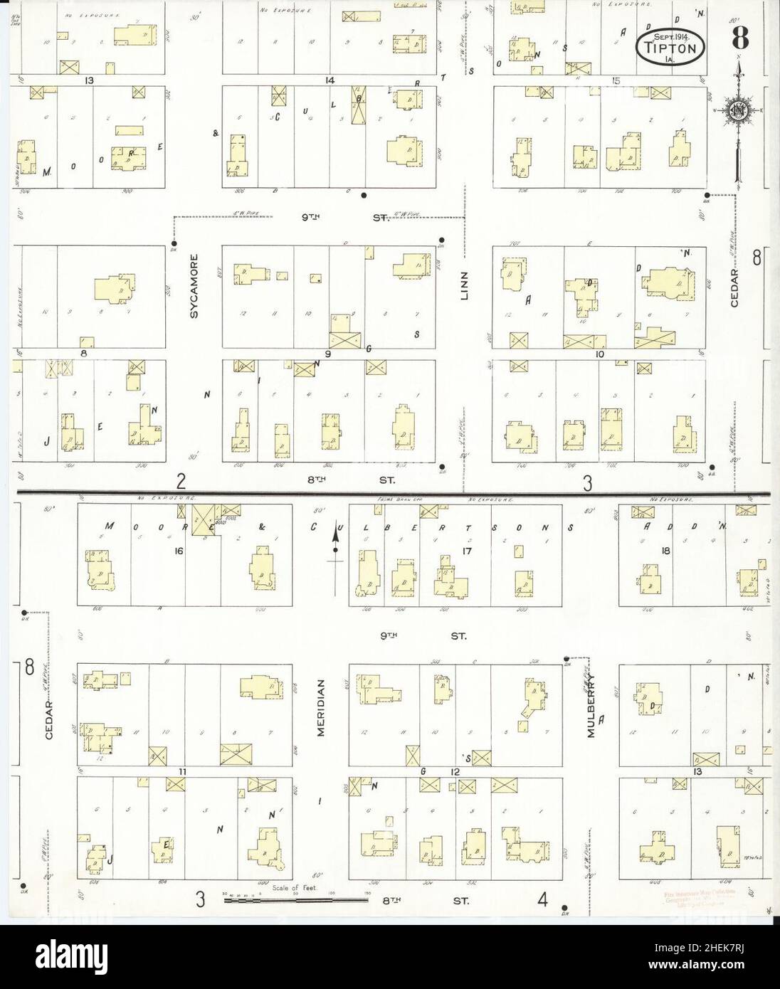 Tipton county map hi-res stock photography and images - Alamy