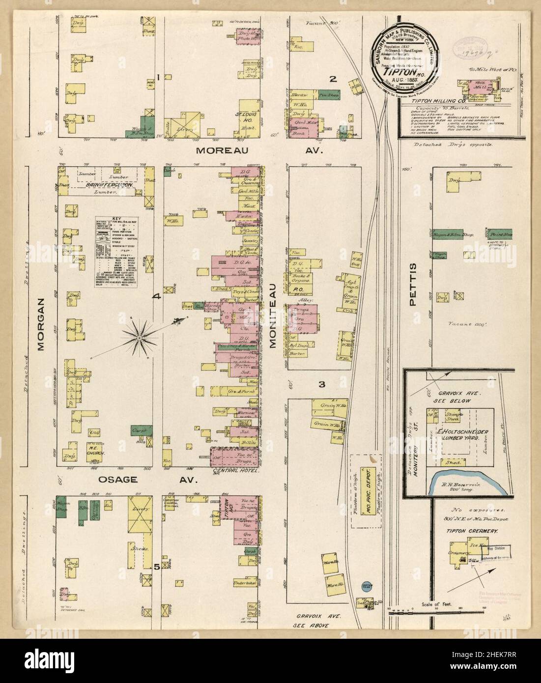Moniteau county map hi-res stock photography and images - Alamy