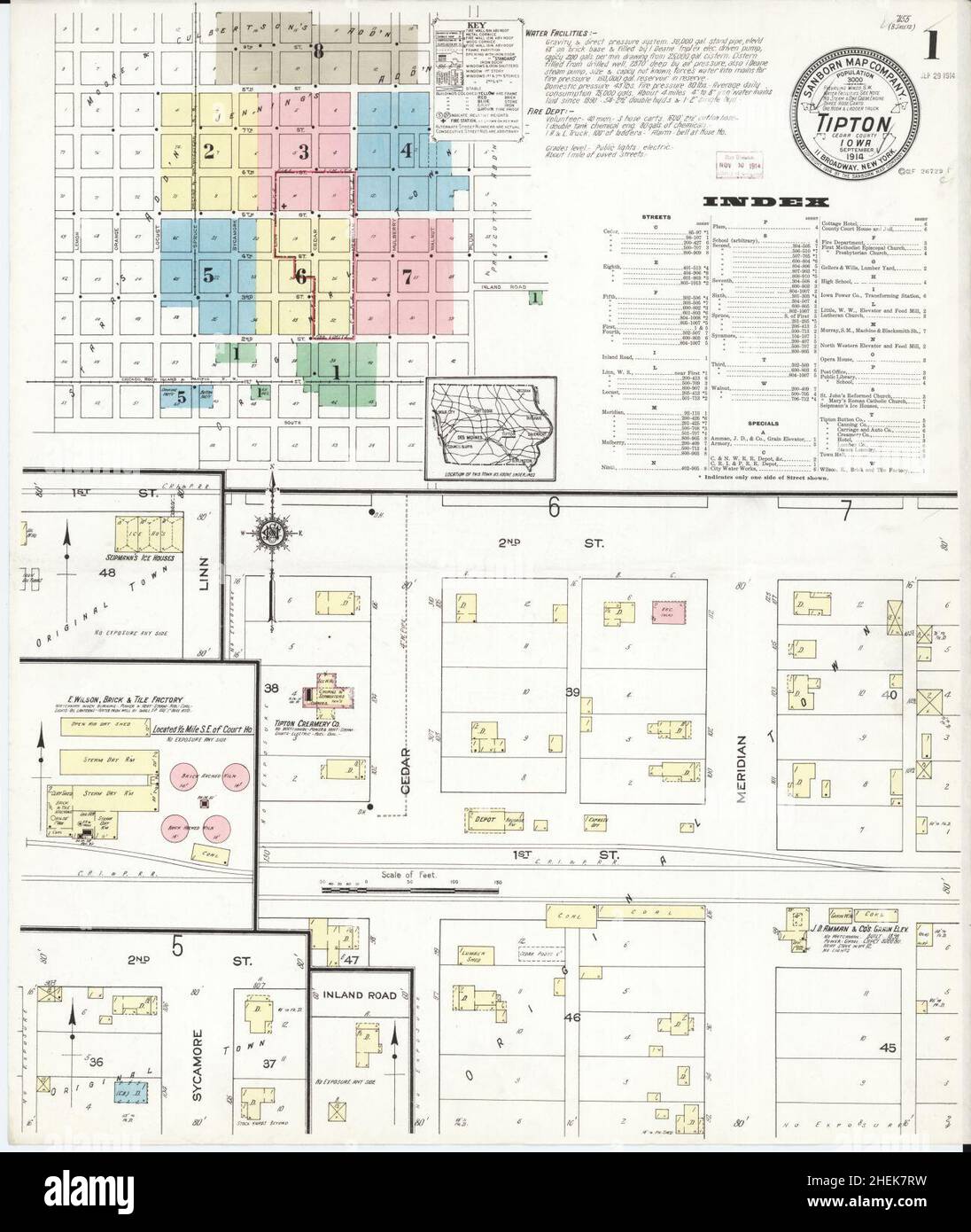 Tipton county map hi-res stock photography and images - Alamy