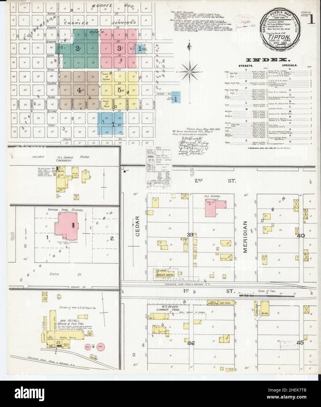 Tipton county map hi-res stock photography and images - Alamy