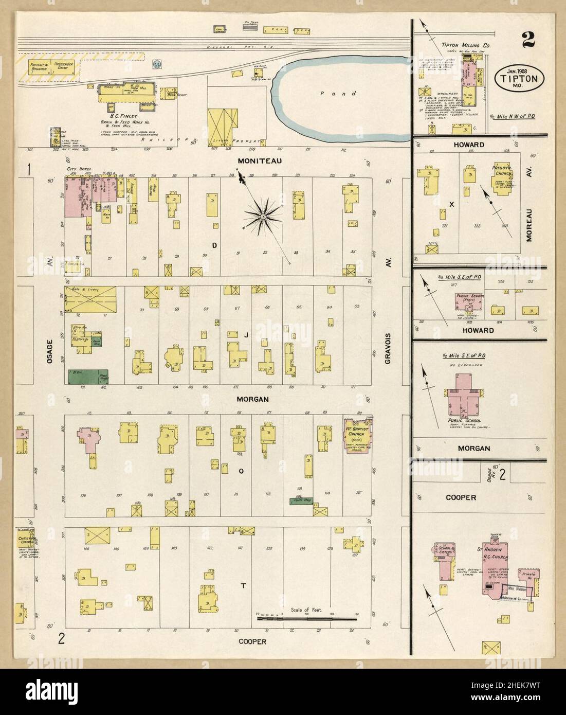 Moniteau county map hi-res stock photography and images - Alamy