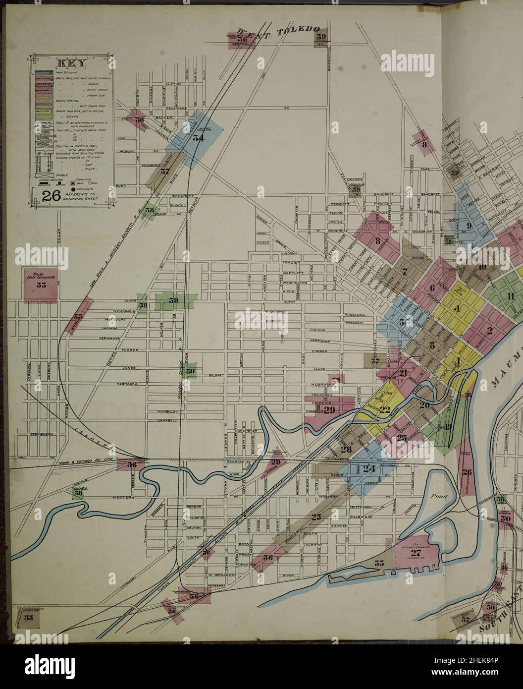 Lucas county map hi-res stock photography and images - Alamy