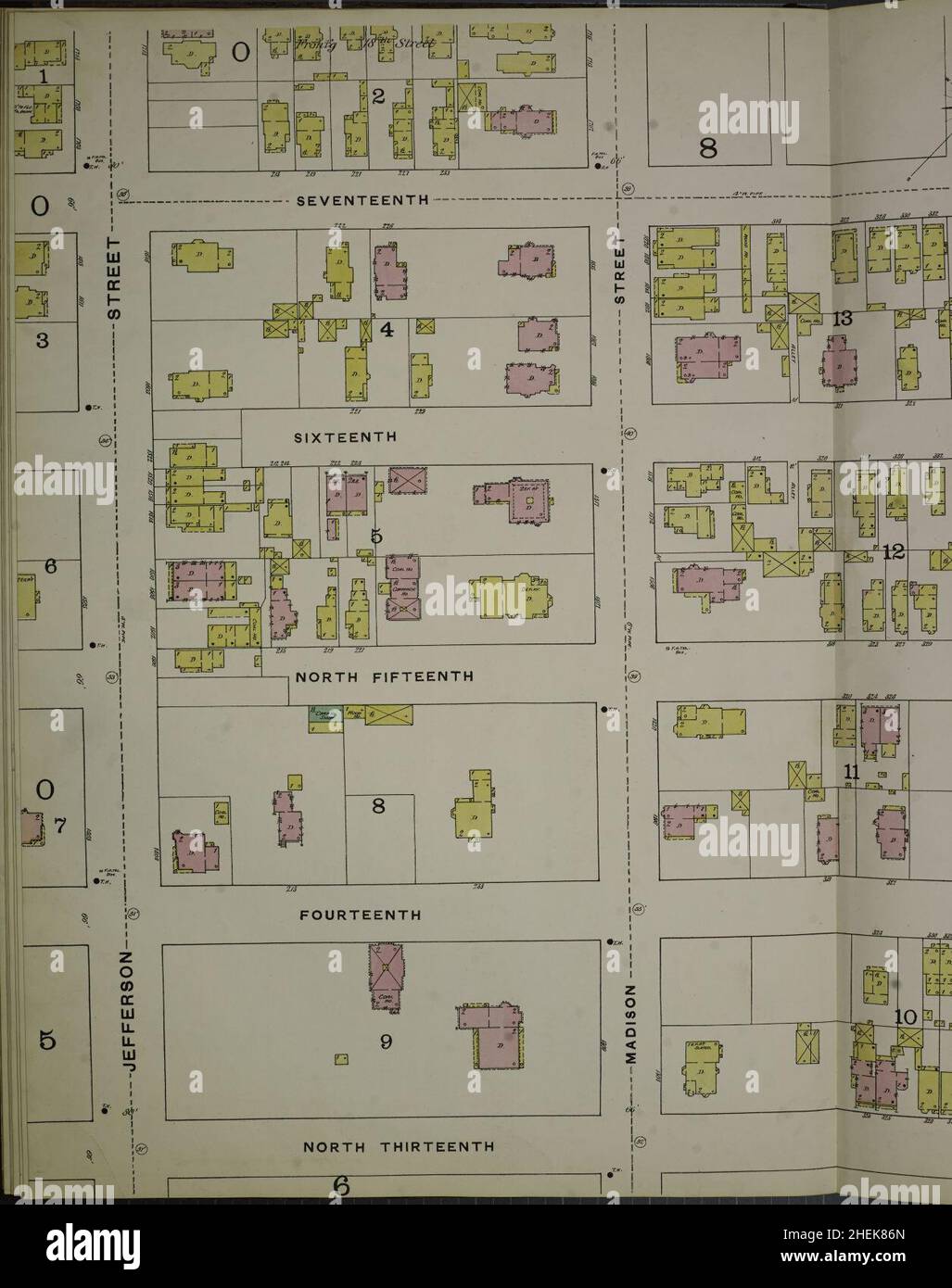 Sanborn Fire Insurance Map from Toledo, Lucas County, Ohio Stock Photo ...