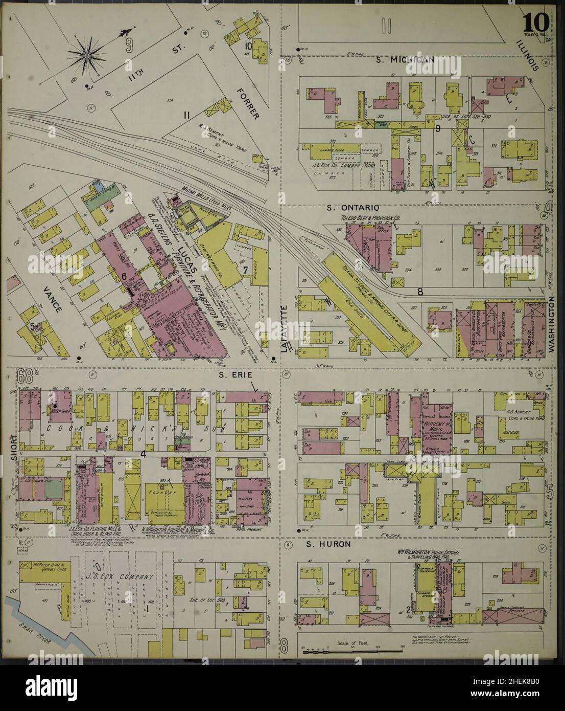 Lucas county map hi-res stock photography and images - Alamy