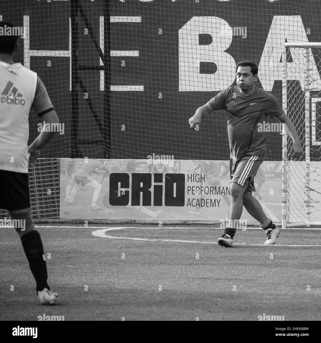 New Delhi, India - July 01 2018: Footballers of local football team ...