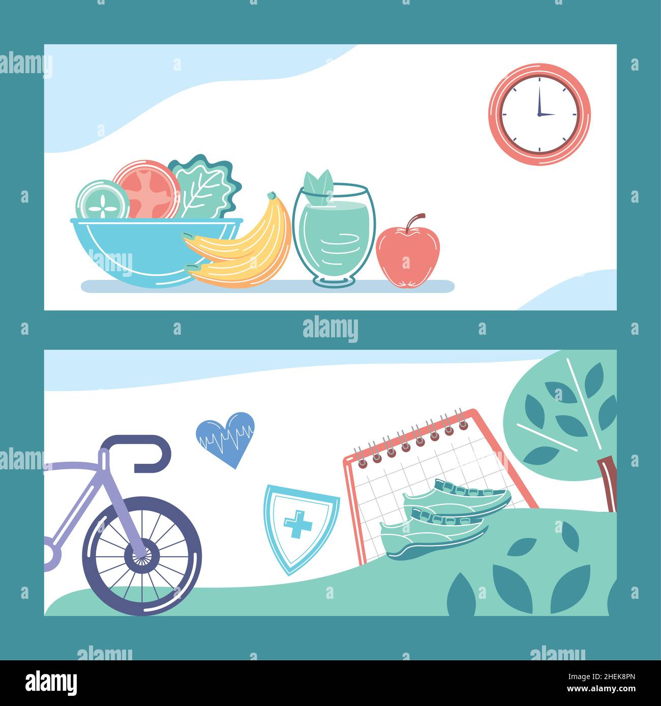 healthy lifestyle banners Stock Vector Image & Art - Alamy healthy lifestyle banners Stock Vector Image & Art - Alamy