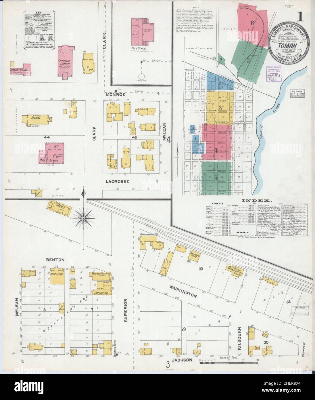 Map Of Monroe Wisconsin High Resolution Stock Photography and Images ...