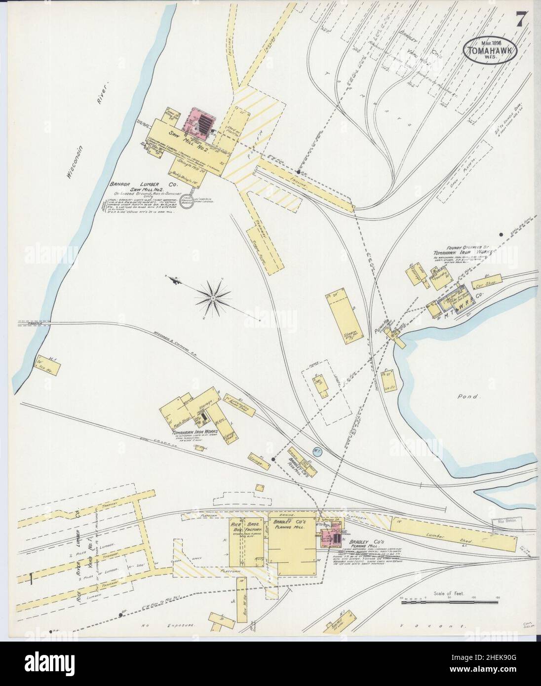 Map of tomahawk wisconsin hi-res stock photography and images - Alamy