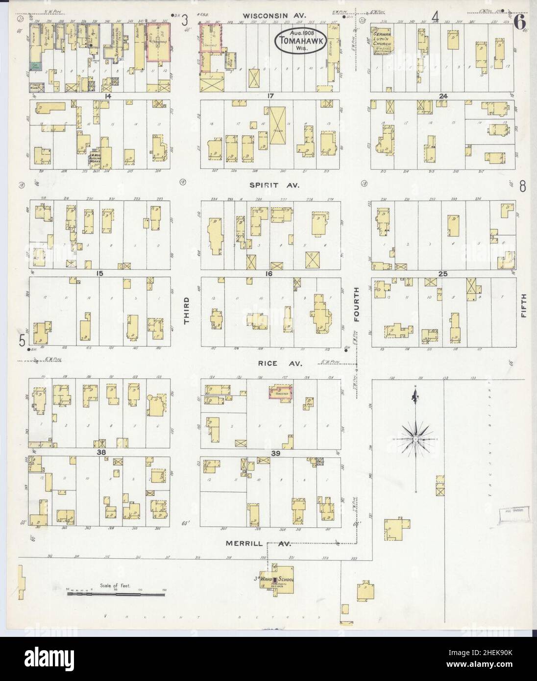 Map of tomahawk wisconsin hi-res stock photography and images - Alamy