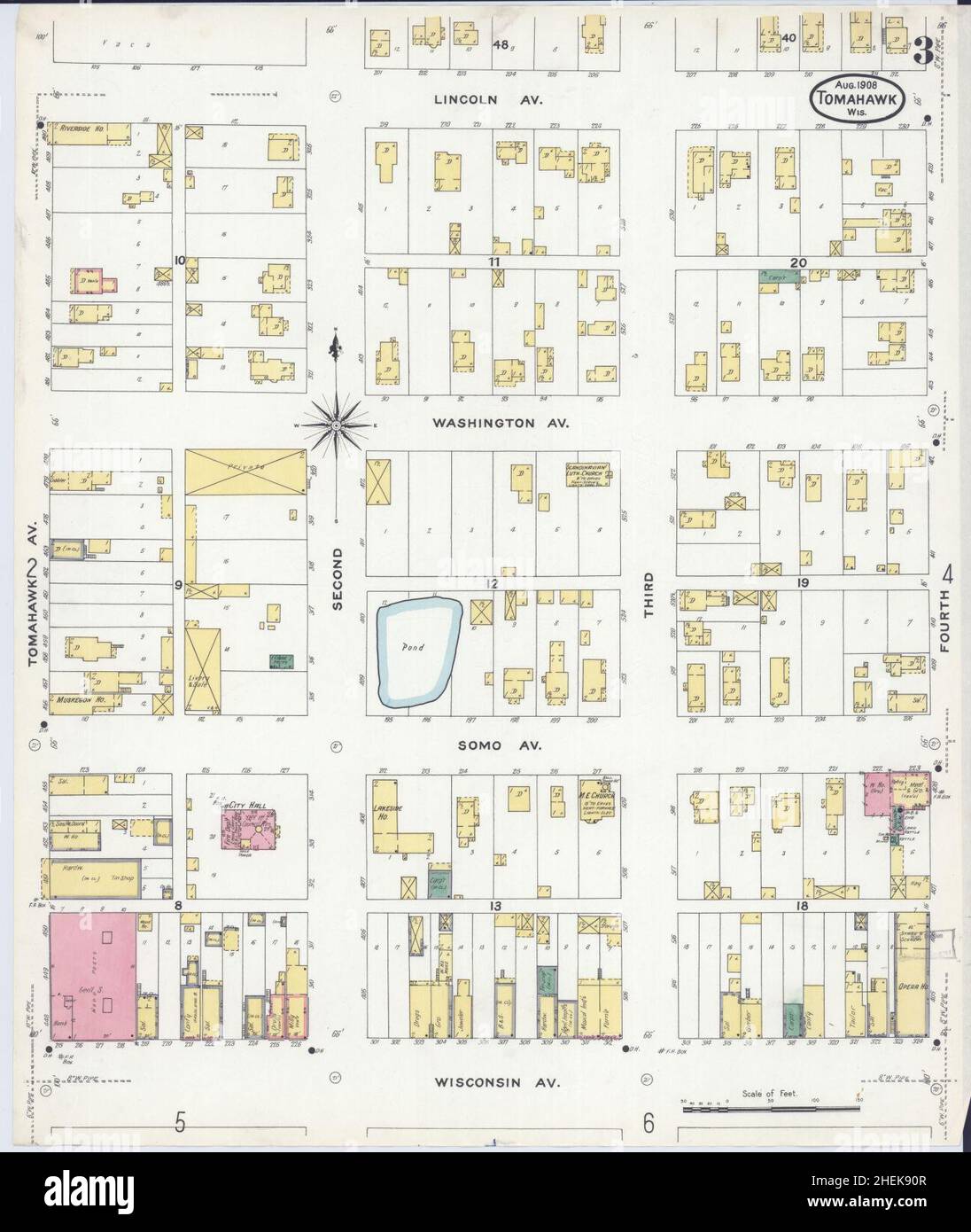 Tomahawk wisconsin map hi-res stock photography and images - Alamy