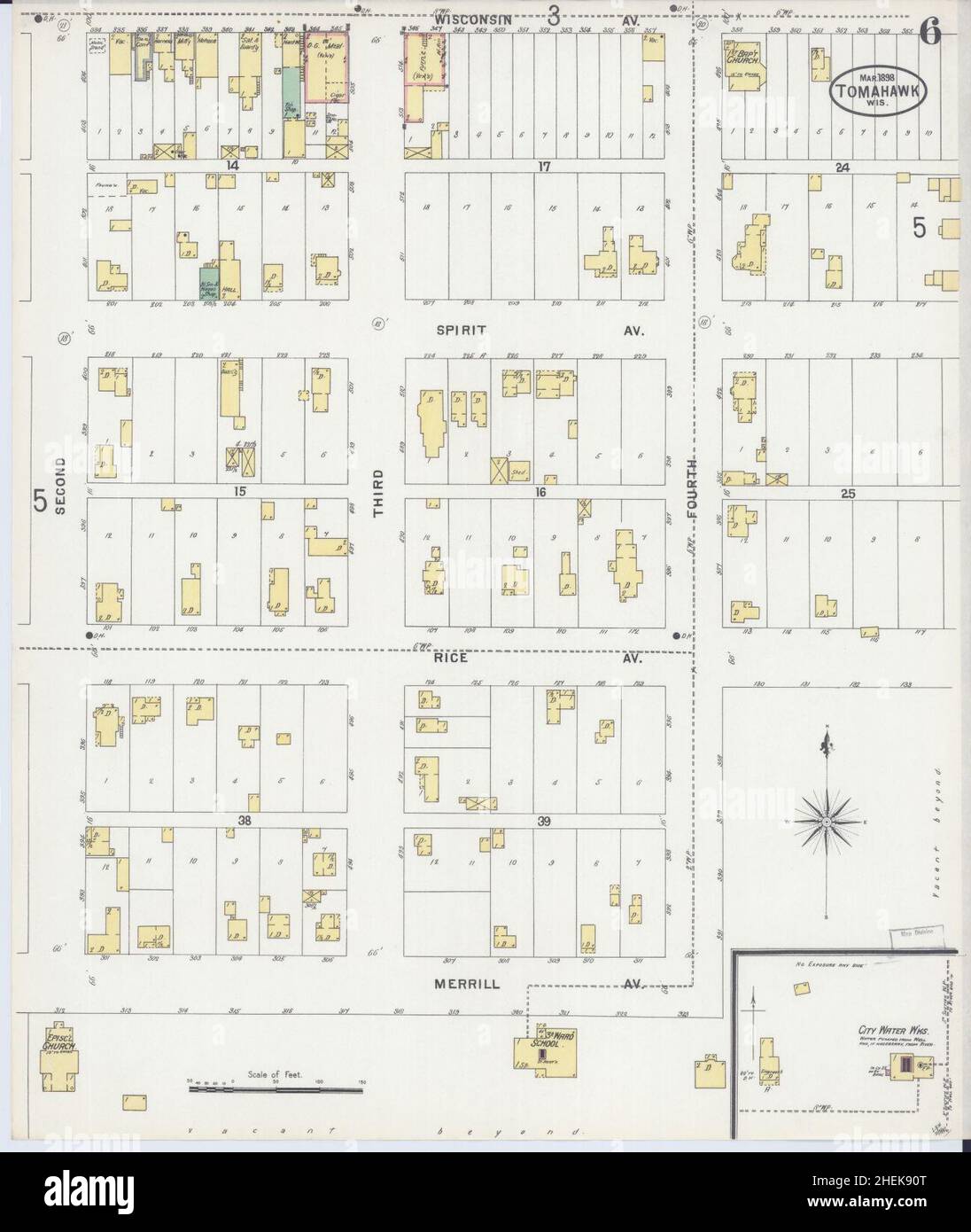 Map of tomahawk wisconsin hi-res stock photography and images - Alamy