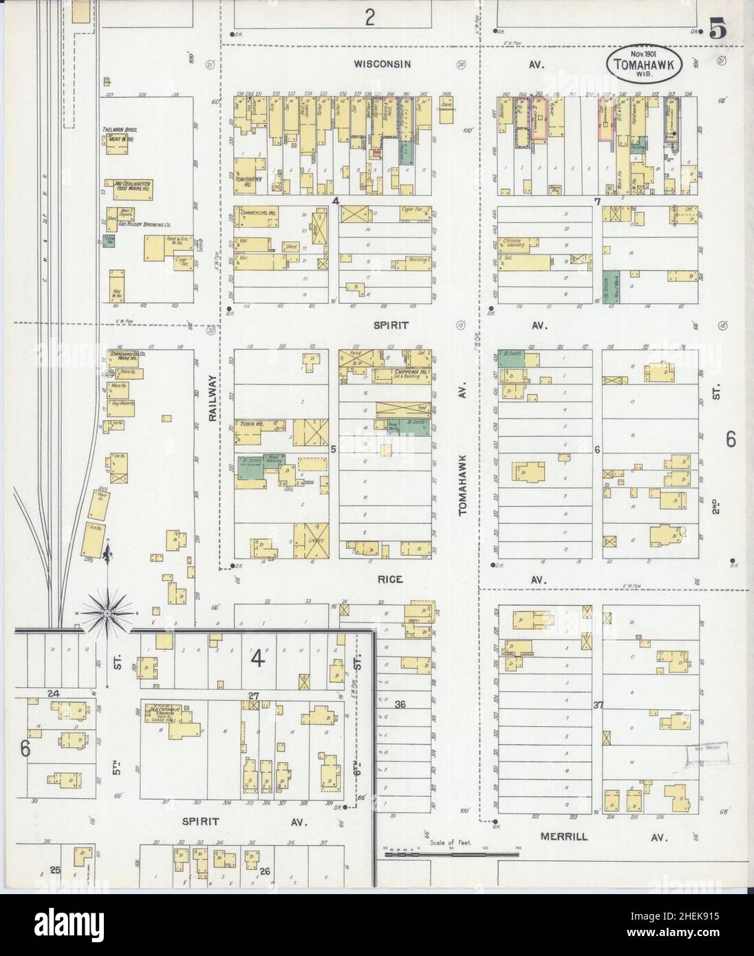 Map of tomahawk wisconsin hi-res stock photography and images - Alamy