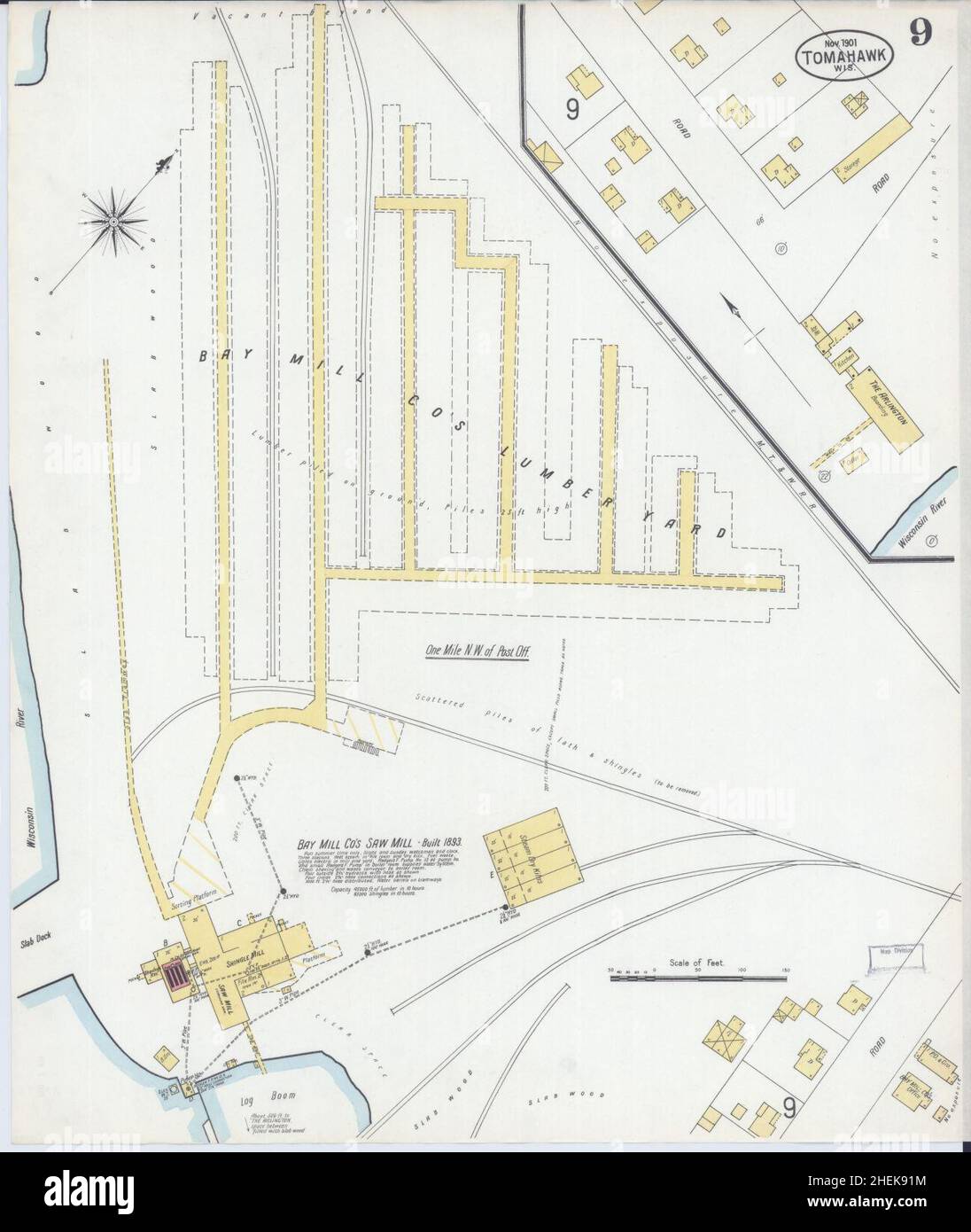 Map of tomahawk wisconsin hi-res stock photography and images - Alamy